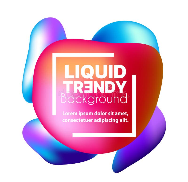 Set Background Style Abstract Liquid Splash Bubble Stock Vector ...