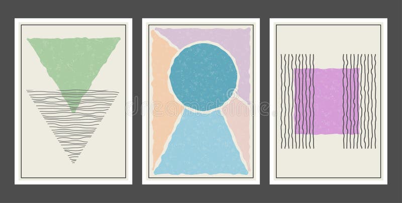 Set of Backgrounds for Interior Design, Poster and Prints Stock Vector ...