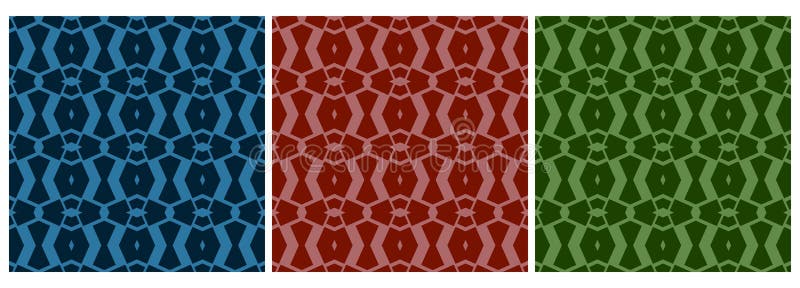 Set of 3 Backgrounds. Pattern on a Solid Background Stock Vector ...