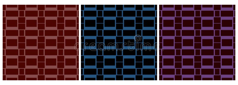 Set of 3 Backgrounds. Pattern on a Solid Background Stock Vector ...
