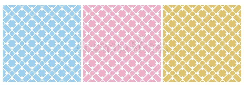 Set of 3 Backgrounds. Pattern on a Solid Background Stock Vector ...