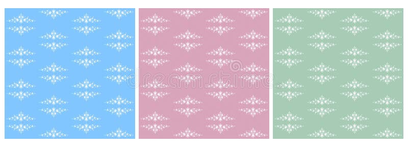 Set of 3 Backgrounds. Pattern on a Solid Background Stock Vector ...