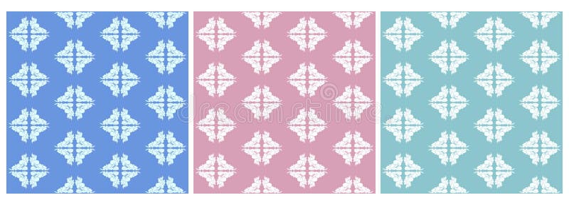 Set of 3 Backgrounds. Pattern on a Solid Background Stock Vector ...