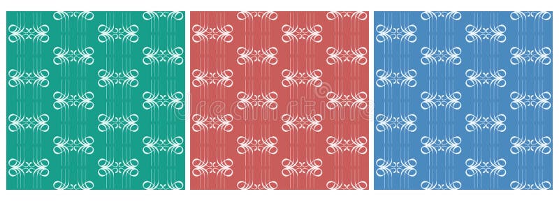 Set of 3 Backgrounds. Pattern on a Solid Background Stock Vector ...