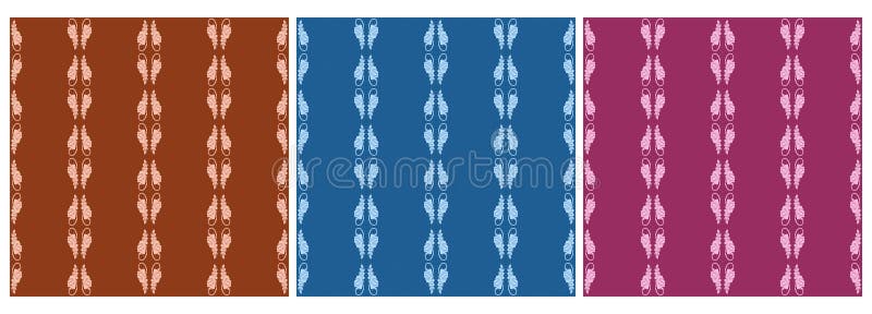 Set of 3 Backgrounds. Pattern on a Solid Background Stock Vector ...