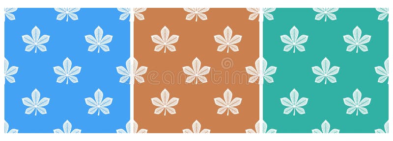 Set of 3 Backgrounds. Seamless Pattern on a Solid Background for ...