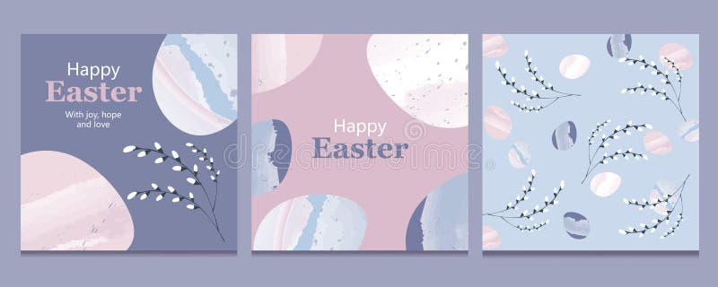 Easter Mood Flat Style Illustration. Stock Vector - Illustration of ...