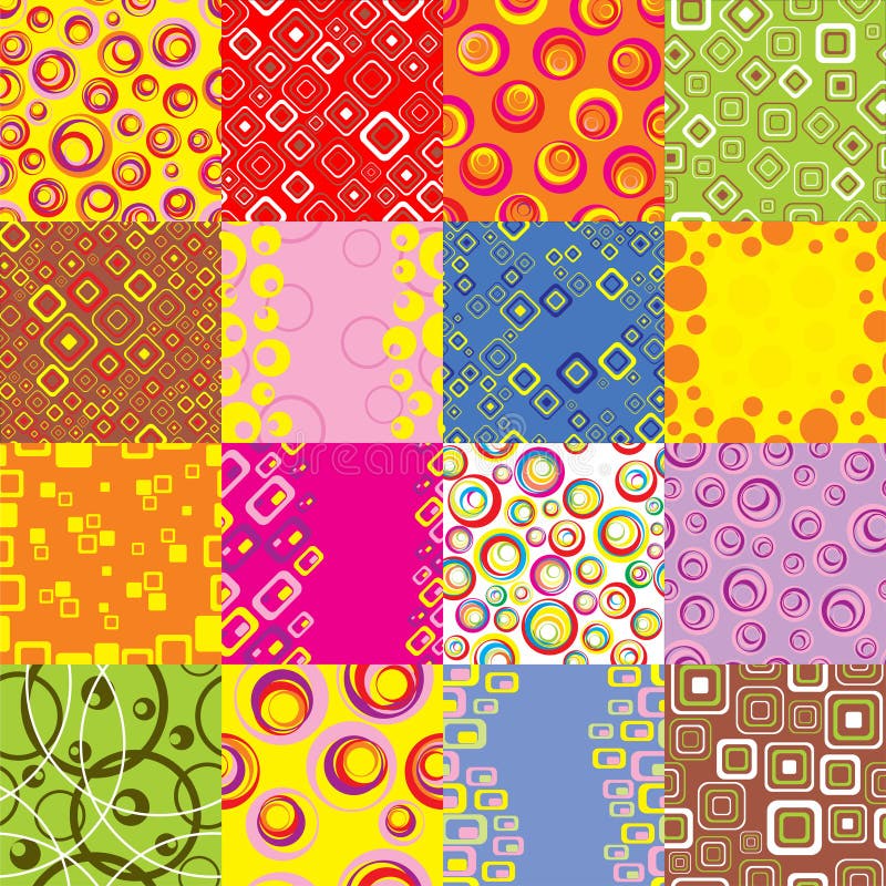 Polka-dot Repeat Patterns (seamless Backgrounds) Stock Vector ...
