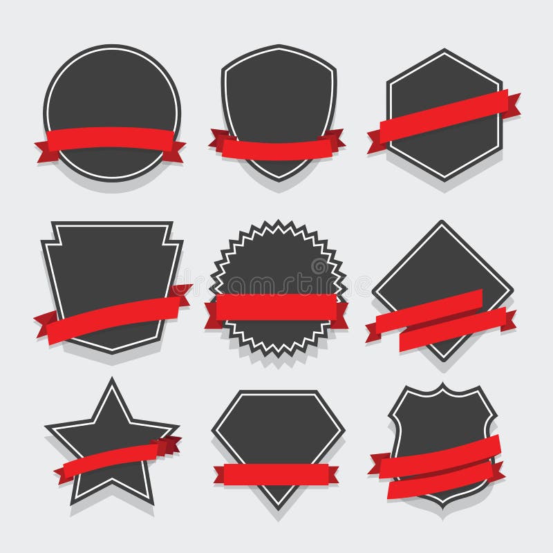 Set of Badge and Labels. stock vector. Illustration of stamp - 40777957