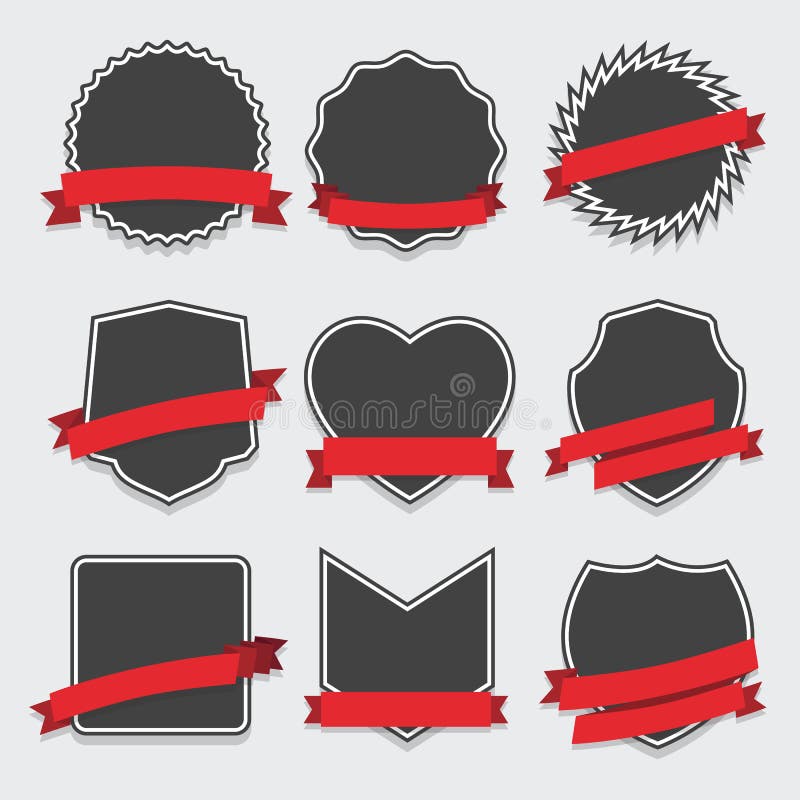 Set of badge and labels stock vector. Illustration of creative - 41108761