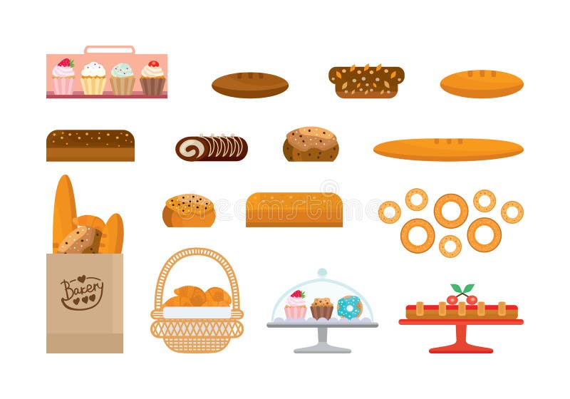 Bakery Products Stock Illustrations – 22,687 Bakery Products Stock ...