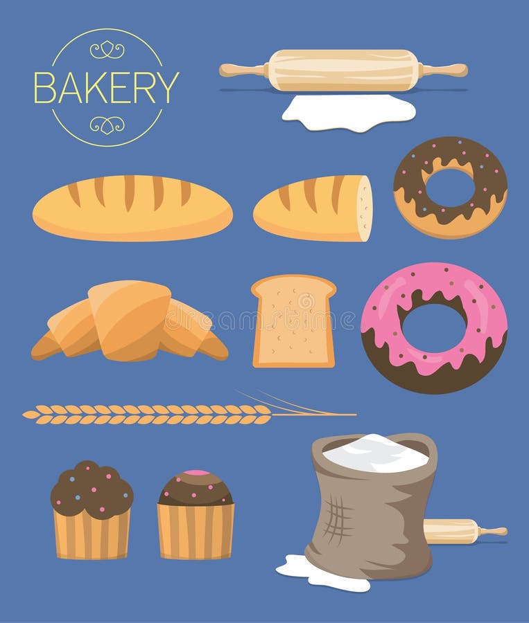 Bakery Elements Illustration Stock Illustrations – 12,109 Bakery ...