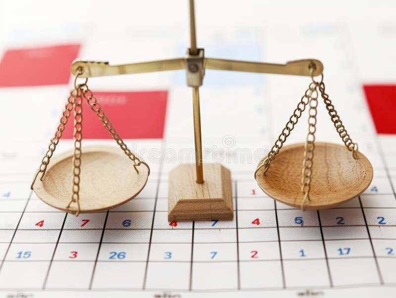 A Set of Balancing Scales, Symbolizing Time Management, Work-life ...