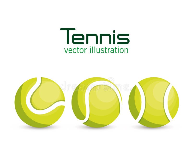 Set Ball Tennis Sport Graphic Stock Vector - Illustration of racket ...