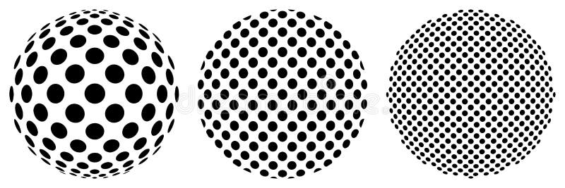 Black And White Checkered Spheres Background. Stock Illustration ...