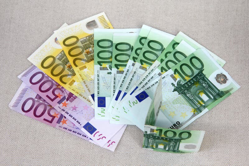 A Set of Banknotes 500, 200, 100 Stock Image - Image of financial, bill ...