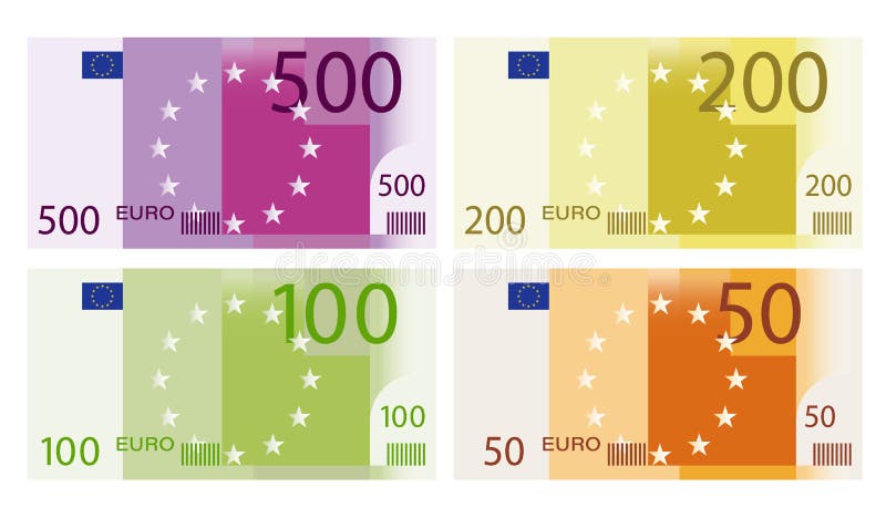 Banknotes 500 Euros Stock Illustrations – 152 Banknotes 500 Euros Stock ...