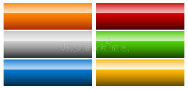 Rectangular Buttons, Switches Set at Different States. Slider, a Stock ...