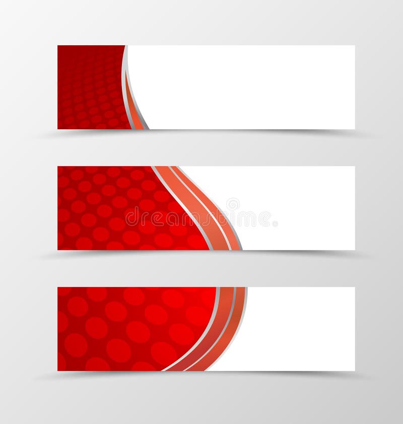 Set of Banner Circle Grid Design Stock Vector - Illustration of ...