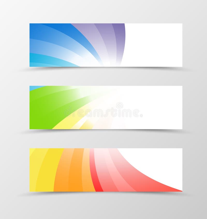 Set of banner design stock vector. Illustration of colorful - 78614173
