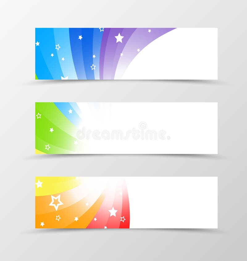 Set of banner design stock vector. Illustration of wave - 78613868