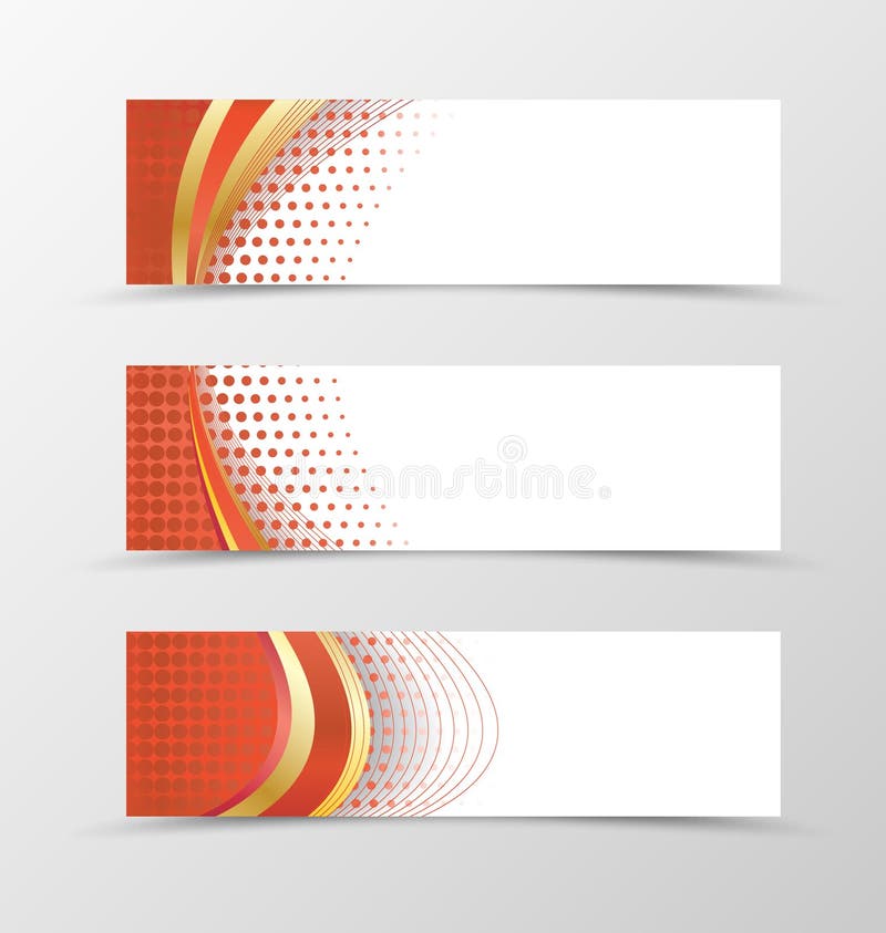 Set of banner design stock vector. Illustration of abstract - 73279952