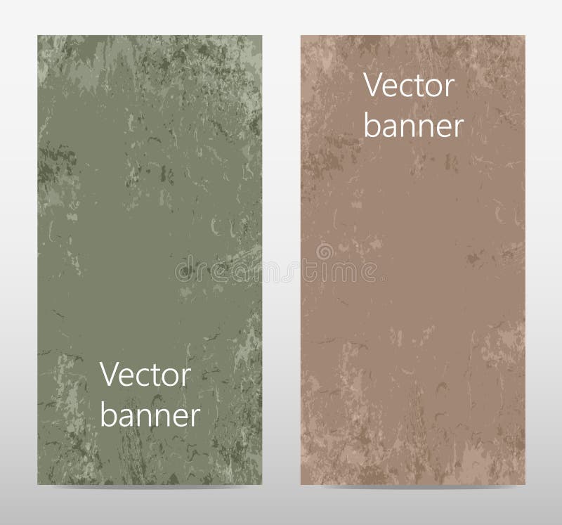 Set Banner Grunge Background Stock Vector - Illustration of abstract ...
