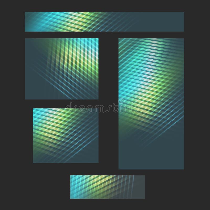 Set Banner Headline Horizontal Vertical Page Brochure Site07 Stock ...