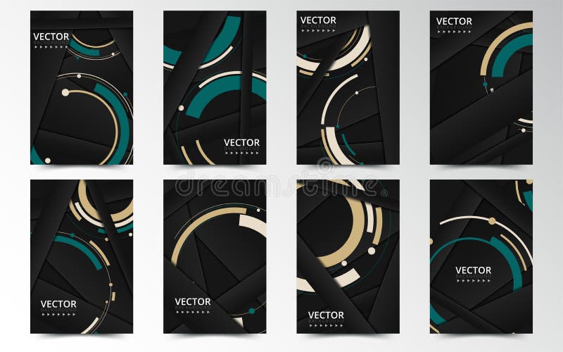 Set of Banner Templates. Bright Modern Abstract Design Stock Vector ...