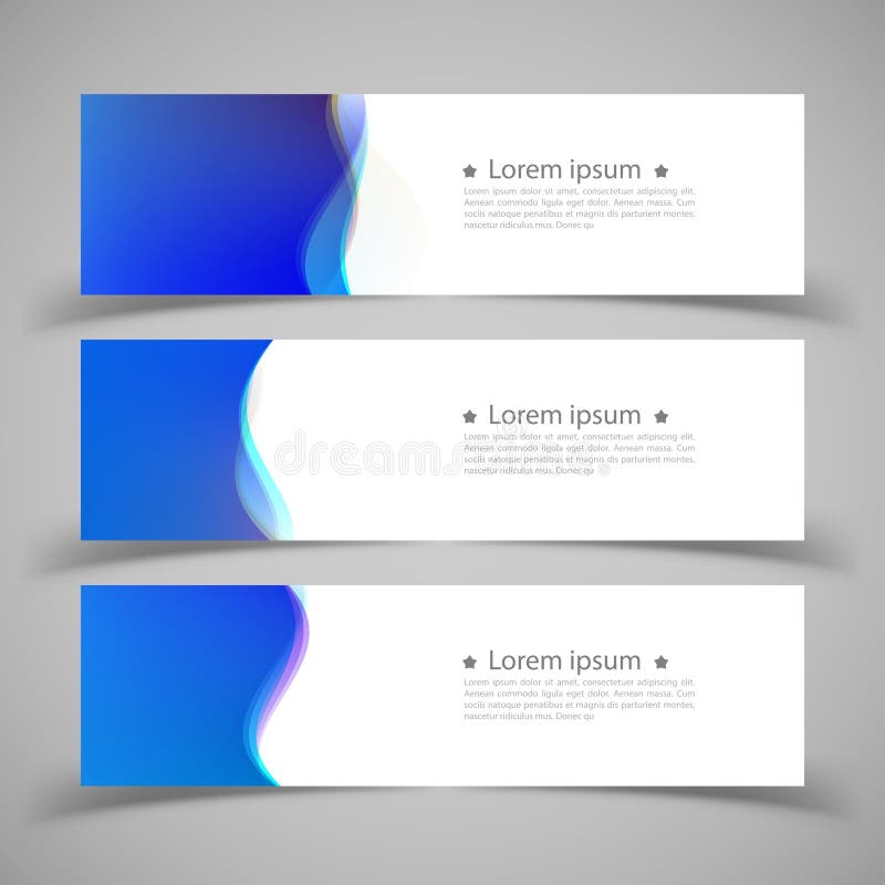Set of Banner Templates. Modern Abstract Design Stock Vector ...