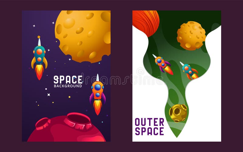 Set of Banner Templates. Universe. Space. Space Trip. Design Stock ...