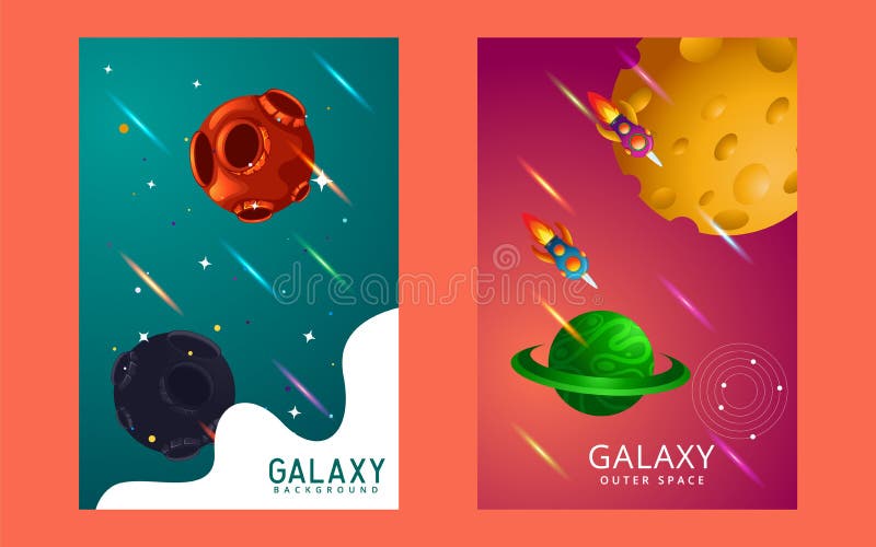 Set of Banner Templates. Universe. Space. Space Trip. Design Stock ...