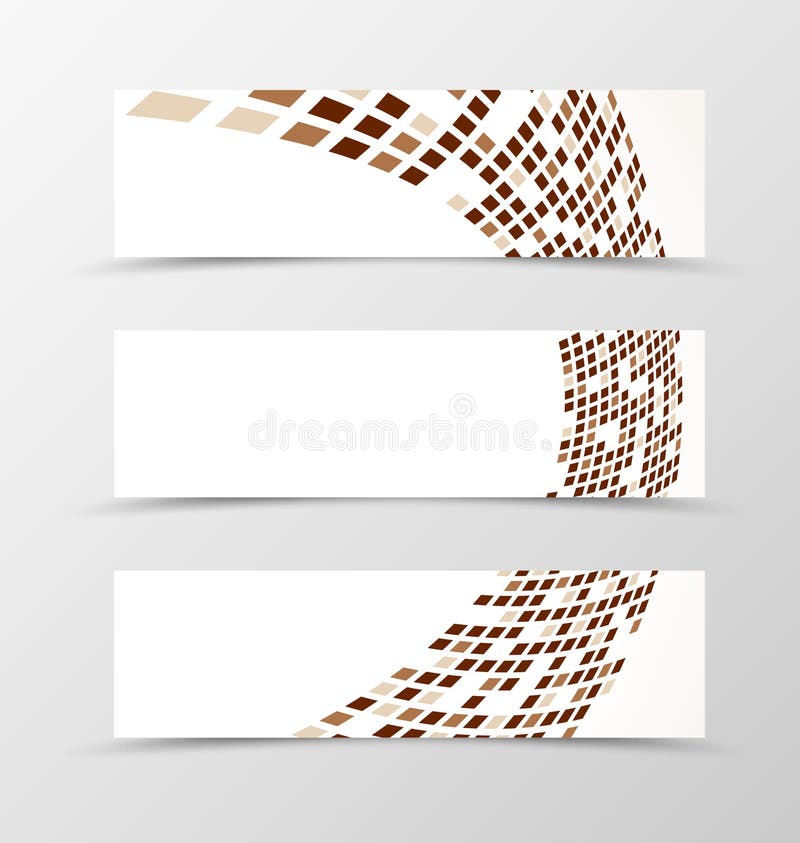 Set of banner wave design stock vector. Illustration of decoration ...