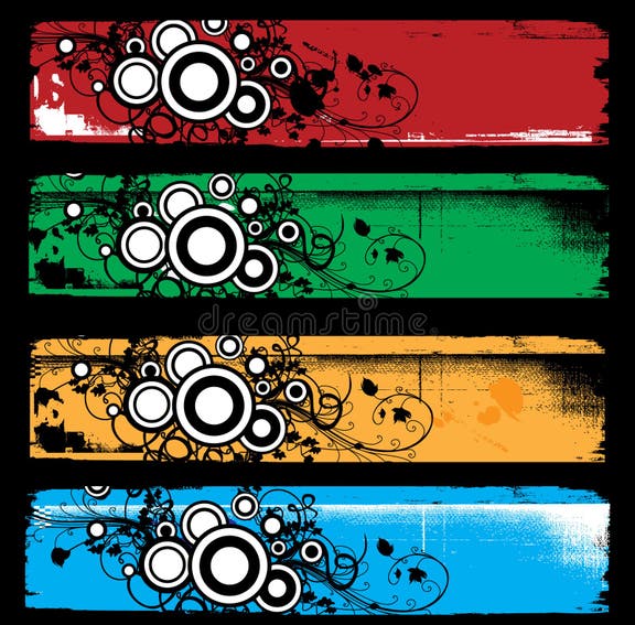 Set_banners stock vector. Illustration of abstract, messy - 15394521