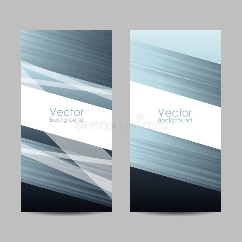 Set of Banners with Abstract Striped Background. Stock Vector ...