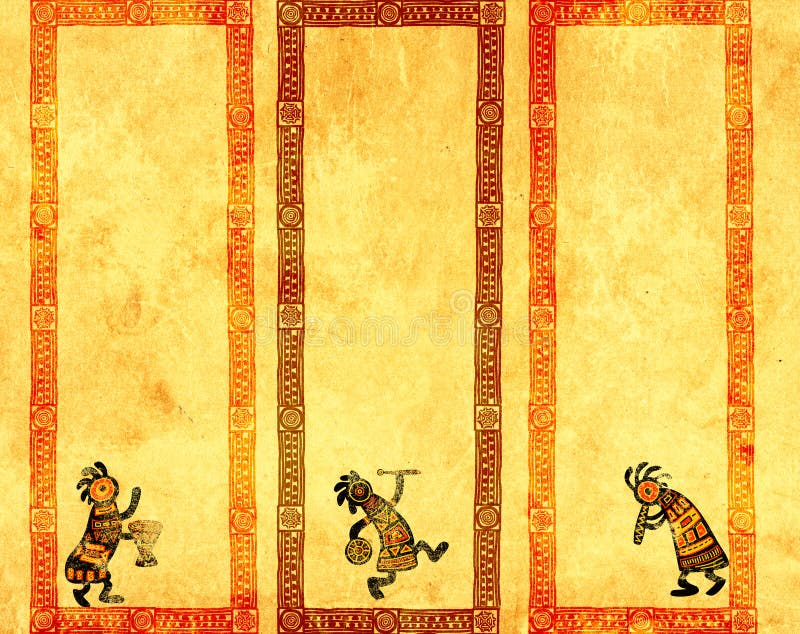 Set of Banners with African Traditional Patterns Stock Illustration ...