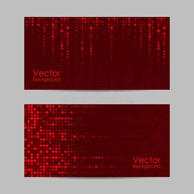 Set of Banners with Dots. Vector Illustration Stock Vector ...