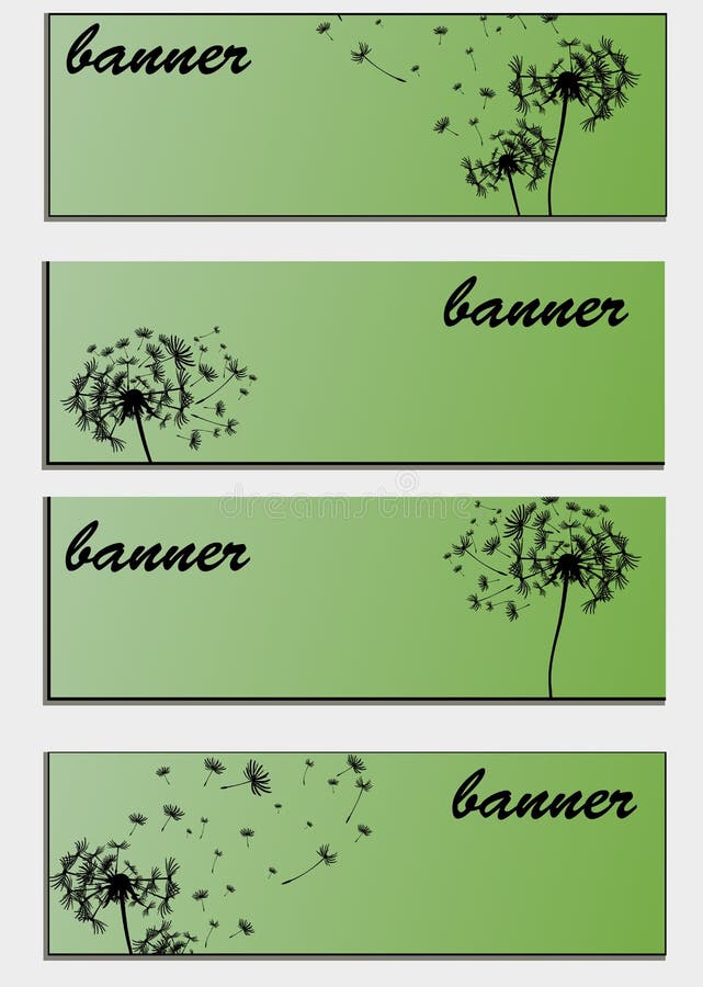 Dandelion Banners Stock Illustrations – 710 Dandelion Banners Stock ...