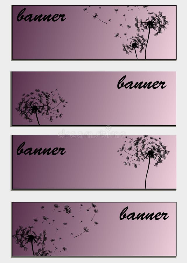 Dandelion Banners Stock Illustrations – 710 Dandelion Banners Stock ...