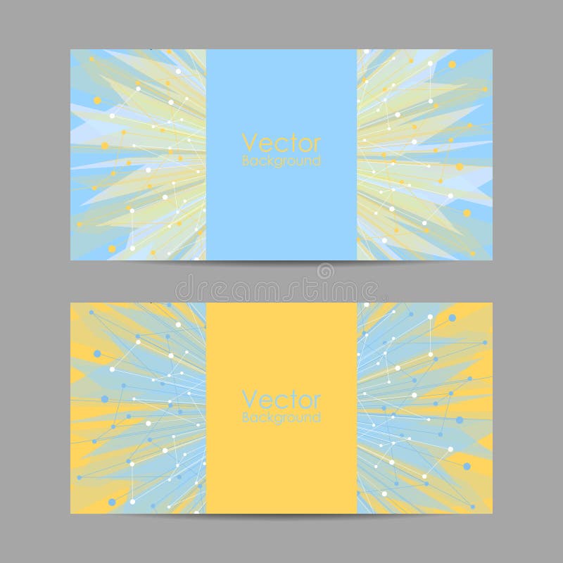 Set of Banners with the Geometric Pattern Stock Vector - Illustration ...