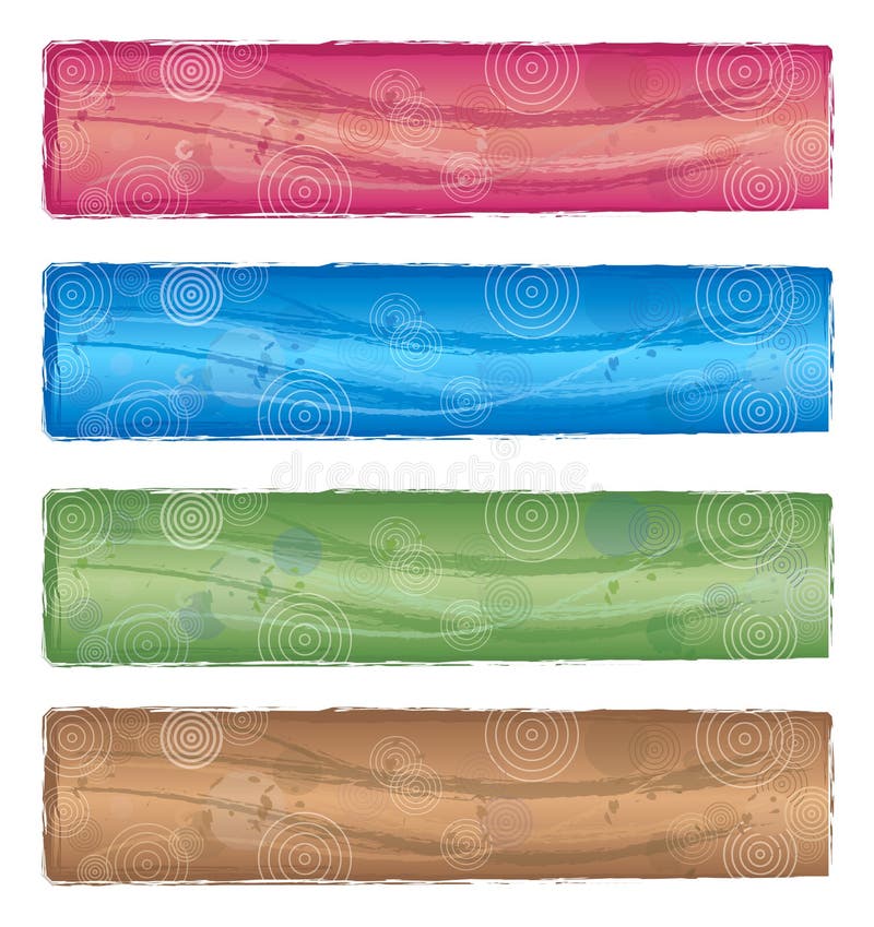 Set of Banners / Headers with Circles Stock Vector - Illustration of ...