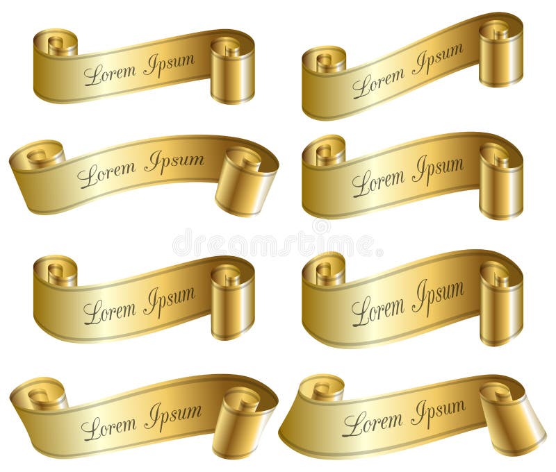 Set of Banners for Your Text Stock Vector - Illustration of blank ...