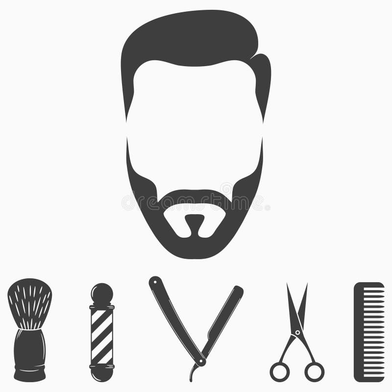 Set of Barber Shop Elements. Collection Icons for Hair Salon Design ... Set of Barber Shop Elements. Collection Icons for Hair Salon Design ...