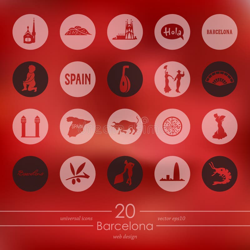 Barcelona Modern Poster Art Design Fashion Style; Collage Graphic ...
