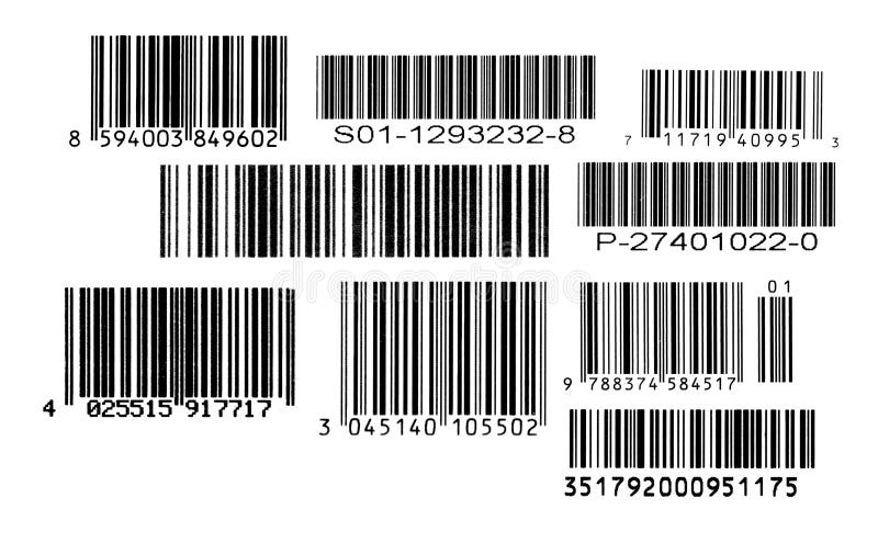 Set of barcodes stock illustration. Illustration of business - 4231512