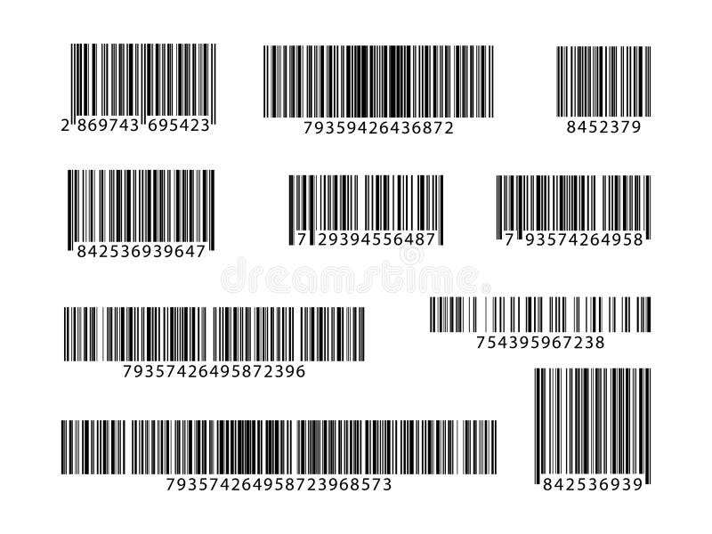 Set of Barcodes. Collection QR Codes Stock Illustration - Illustration ...