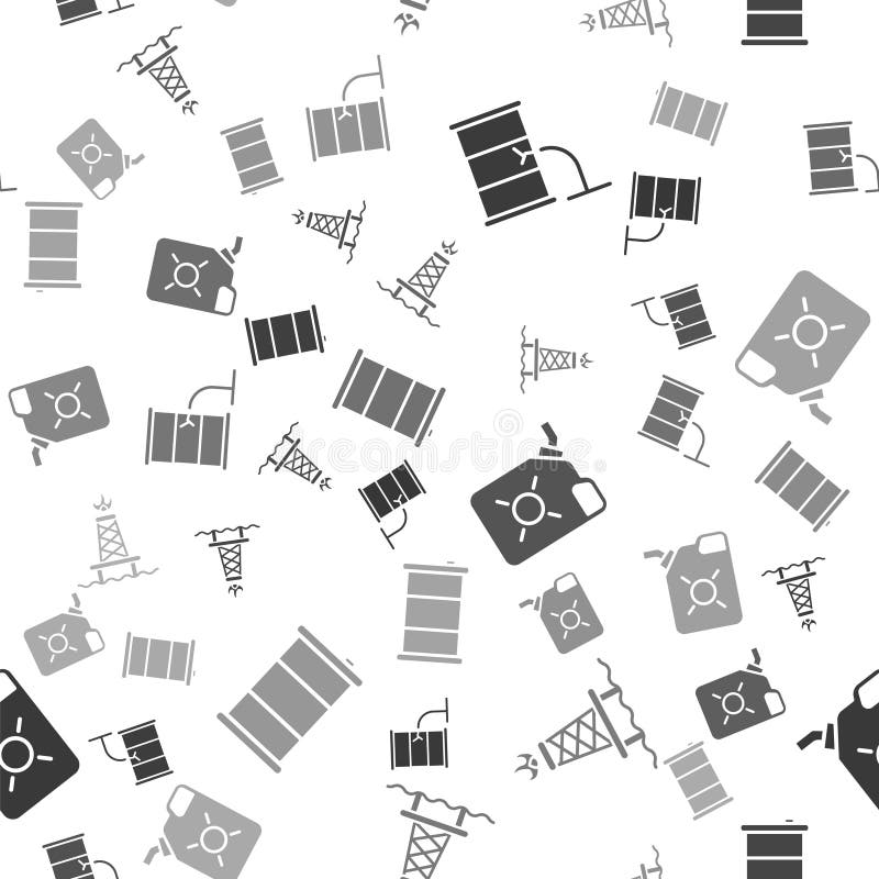 Set Barrel Oil Leak, Oil Rig with Fire, Canister for Motor Oil and ...