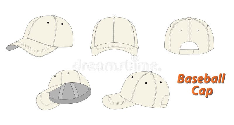 Set of Baseball Cap Dimensions, Various Hat Dimensions, Design and ...