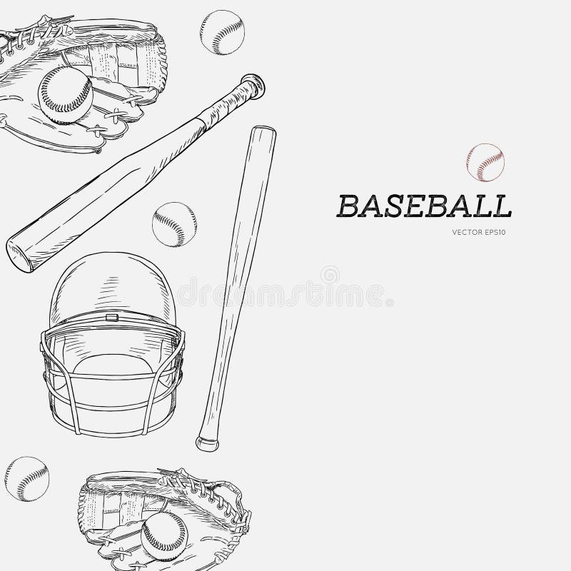 Baseball Field Pencil Drawing