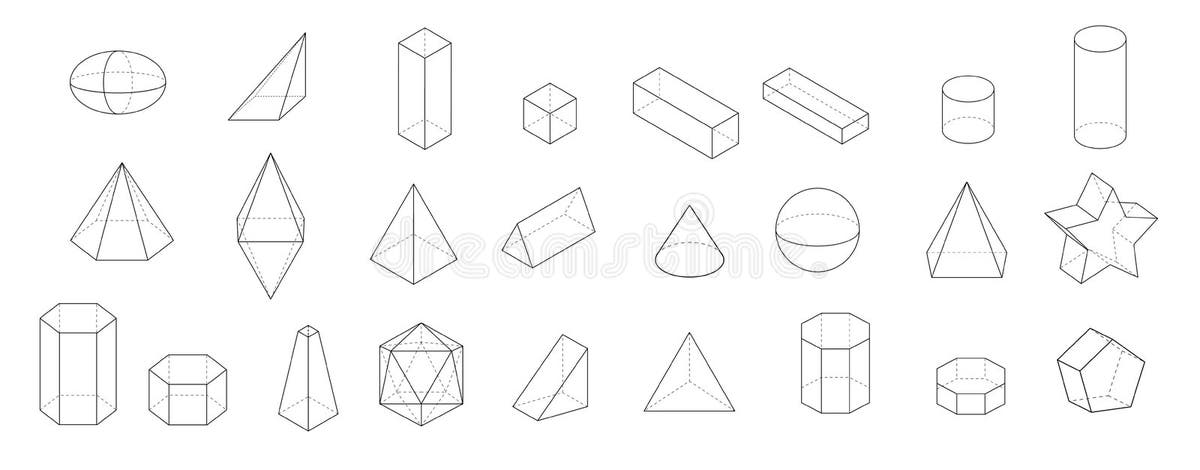 Geometric Solids Stock Illustrations – 1,839 Geometric Solids Stock ...